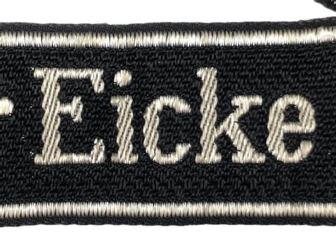 Original Wwii German Waffen Ss Theodor Eicke Officers Cuff Title
