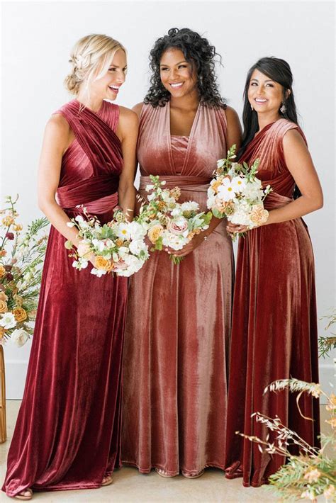 10 Luscious Velvet Dresses For Your Bridesmaids California