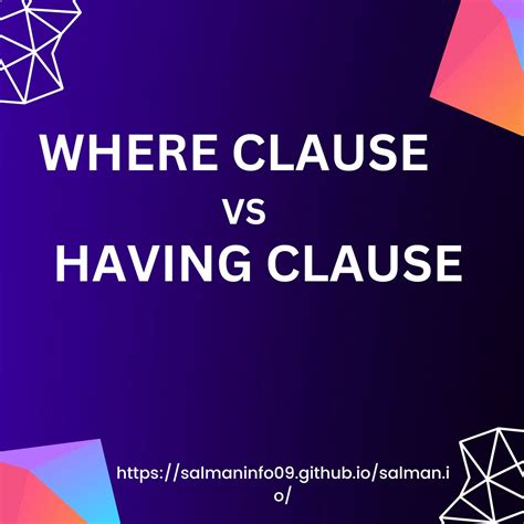 Where Vs Having Master Data Filtering For Powerful Analysis