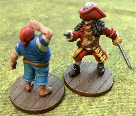 Hook Handed Pirate Captain And Mate Sally 4th 28mm Fantasy And Gaming