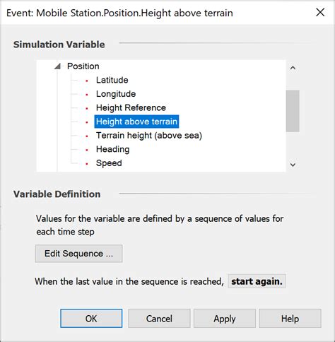 Define Variable Visualyse User Guide