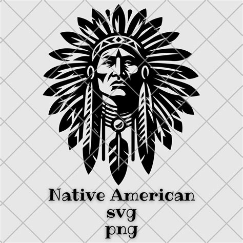 Native American Svg Png Etsy