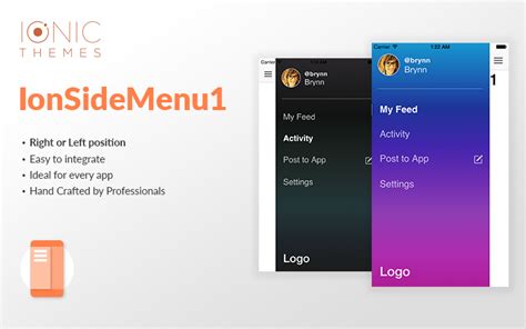 SideMenu 1 Ionic SideMenu Template Ionic Templates
