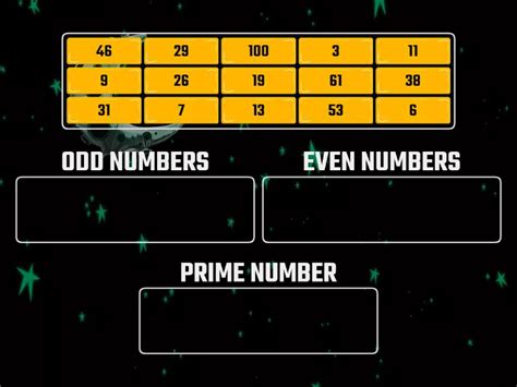 NUMBERS ODD EVEN And PRIME Group Sort