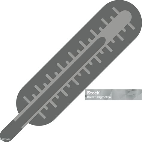 Termometer Dalam Gaya Datar Dan Ikon Termometer Termos Medis Ilustrasi