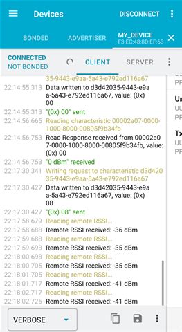 Customised TX Power Service Not Working While Running RSSI Macro On
