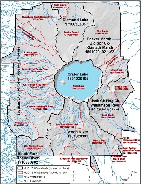 Watershed Analysis Units Intersecting Crater Lake National Park