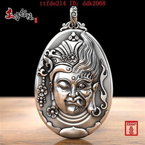 廠家直銷一念之間 純銀佛魔實心吊墜 本命佛項鏈項鍊男女復古霸氣潮流佛祖銀飾 露天市集 全台最大的網路購物市集