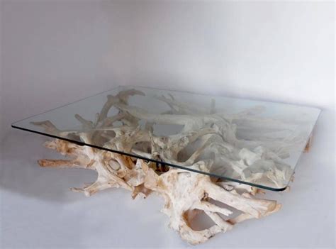 Sculptural Teak Root Coffee Table With Glass Top At StDibs Root Coffee Table With Glass Top