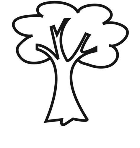 Kostenlose Malvorlage Natur Baum Zum Ausmalen