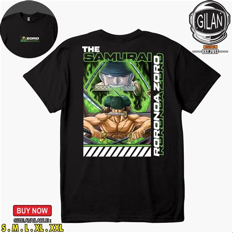 Jual Kaos Baju RORONOA ZORO ASHURA Kaos Anime One Piece Gilan Cloth Shopee Indonesia