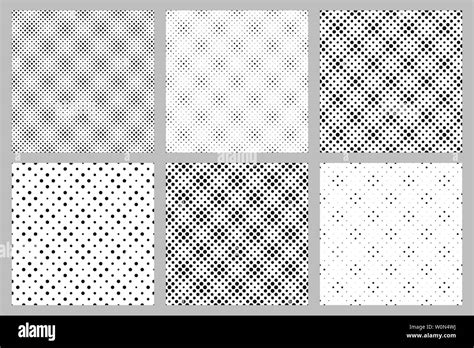Seamless Abstract Geometrical Circle Pattern Background Design Set