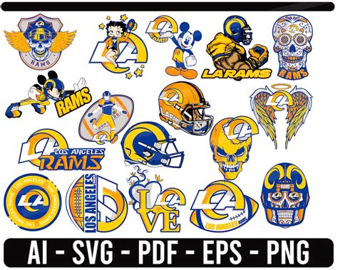 Los Angeles Rams Svg Archivo Rams Logo Svg File For Cricut Etsy
