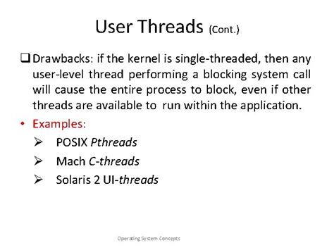 Chapter 5 Threads Overview Multithreading Models Threading Issues