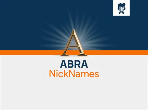 Abra Nicknames 600 Cool And Catchy Names BrandBoy