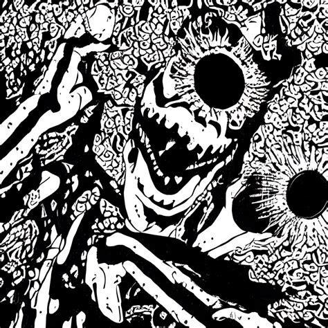 Spring In Junji Ito Manga Style Hot Pink Black Hyper Graphic · Creative
