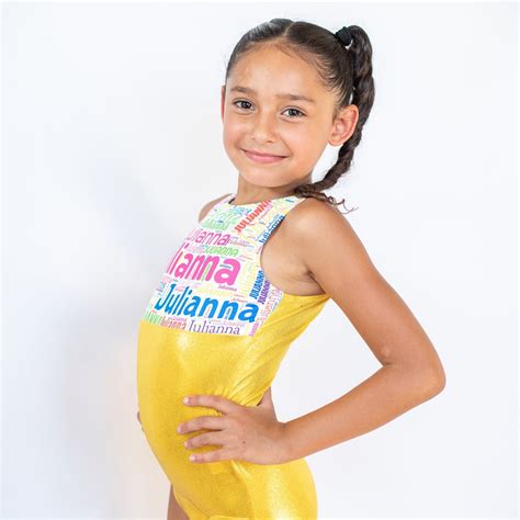 Yellow Name Leotard Personalized — Aero Leotards
