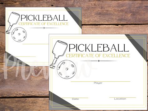 Pickleball Award Bundle With Fancy Certificate Or Funny Pickle Etsy De