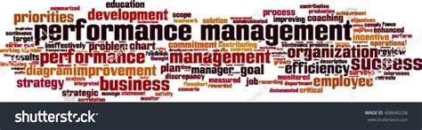 Performance Management Word Cloud Concept Vector Stock Vector Royalty