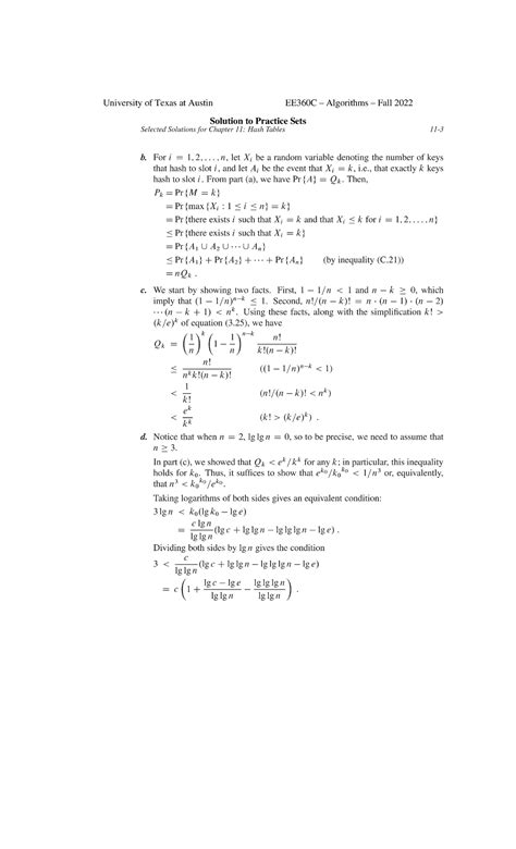 Algo2 Practice 11 Ee 360c University Of Texas At Austin Ee360c