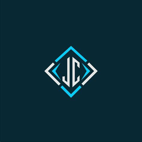 Jc Initial Monogram Logo With Square Style Design 34230060 Vector Art At Vecteezy