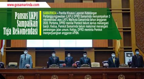 Pansus LKPJ Sampaikan Tiga Rekomendasi GO SAMARINDA