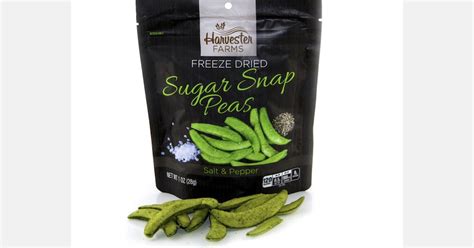Freeze Dried Sugar Snap Peas Launched To Introduce Savory Vegetable Line