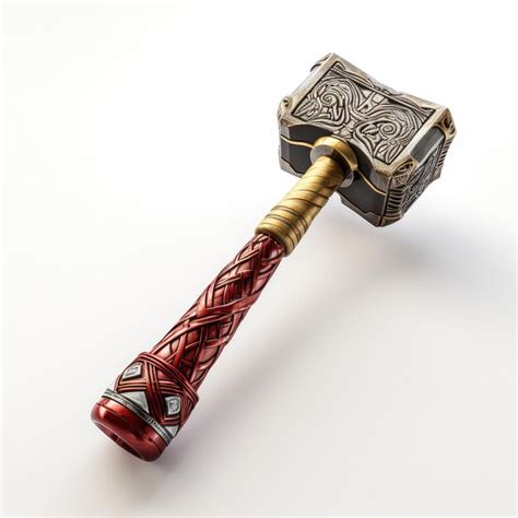 Premium Photo Illustration Perfect Pose Of Mjolnir In Perfect Display