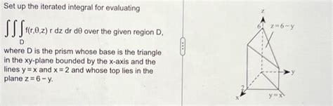 Solved Set Up The Iterated Integral For Evaluating