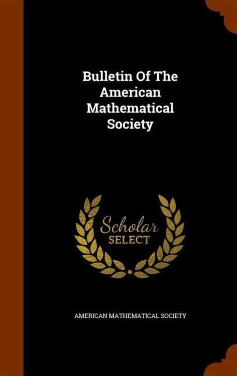 Bulletin Of The American Mathematical Society Other Walmart