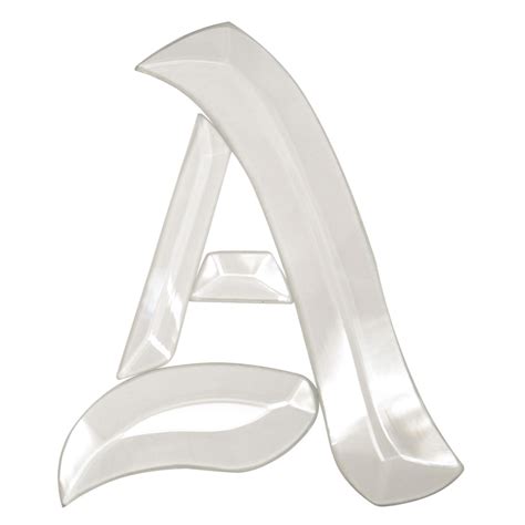 Letter A Glass Alphabet Bevel Clusters The Avenue Stained Glass
