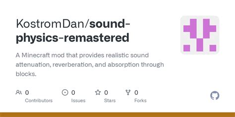 GitHub KostromDan Sound Physics Remastered A Minecraft Mod That Provides Realistic Sound