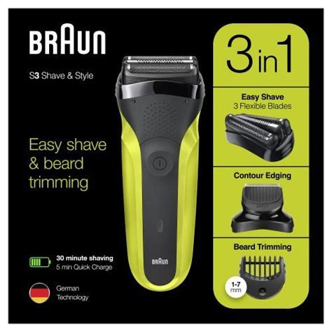 Электрическая бритва Braun S3 300BT Green Shave&Style купить на OZON по ...