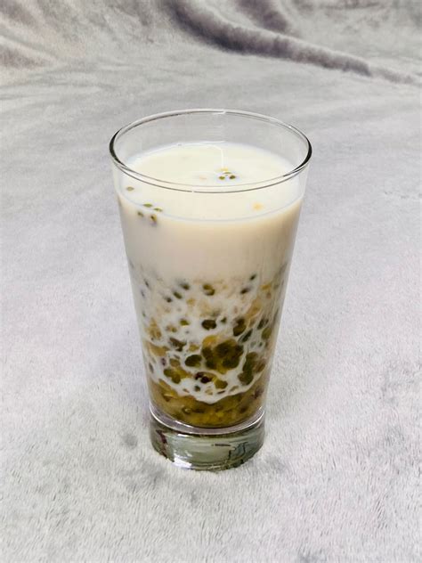 【牛奶绿豆沙的做法步骤图，牛奶绿豆沙怎么做好吃】猪阿姨家的谭飘姐下厨房