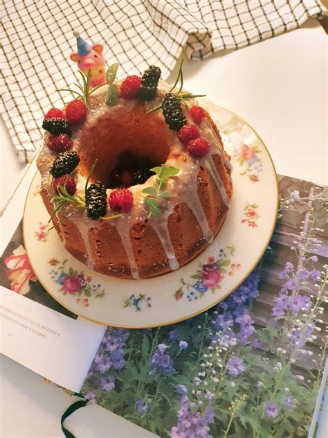 레몬구겔호프 홈베이킹산딸기 레몬케이크미니케이크