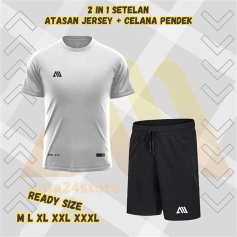 Jual AMA Stelan Jersey Baju Dan Celana Olahraga Voli Lari Running
