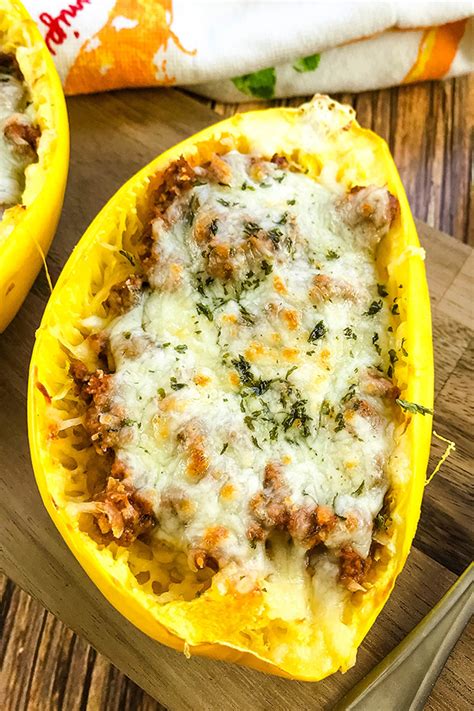Spaghetti Squash Spaghetti With Meat Sauce Easy And Low Carb Hot Sex Picture