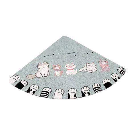 Alexda Corner Shower Mat Non Slip Bath Mat Pvc Loofah Shower Floor Mats