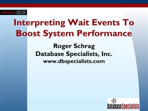 Wait Events Ppt