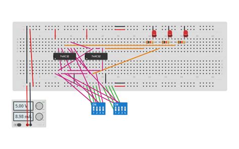 Circuit Design 8 To 3 Encoder Circuit Tinkercad