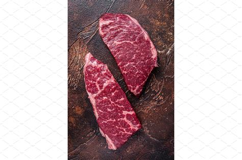 Raw Denver Steak Marble Beef Meat Food Images ~ Creative Market