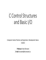 Week 2 C Control Structures And IO 1 Pdf C Control Structures And