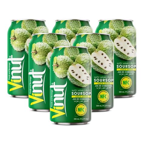 Vinut Natural Fruit Refreshment Real Guanabana Juice 1120 Fl Oz
