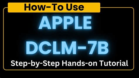Apple DCLM 7B Good Baseline Model YouTube