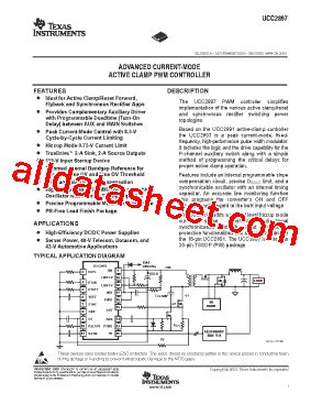 UCC Datasheet PDF Texas Instruments