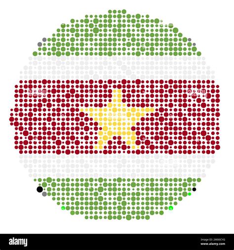 Illustration De Motif Génératif Silhouette De La Carte Du Suriname Avec