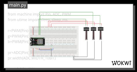 RGB POT Wokwi ESP32 STM32 Arduino Simulator