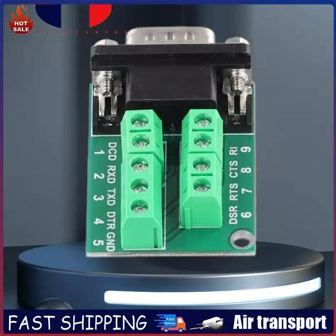 D Sub 9pin Solderless Connector Breakout Board Db9 Rs232 Serial Adapter Male F Eur 4 01