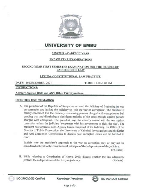 Lpr 206 Constitutional Law Practice December 2021 Pdf Corruption