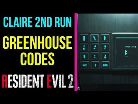 Re2 Remake Claire 2nd Run Lab Codes Green House And Drug Lab